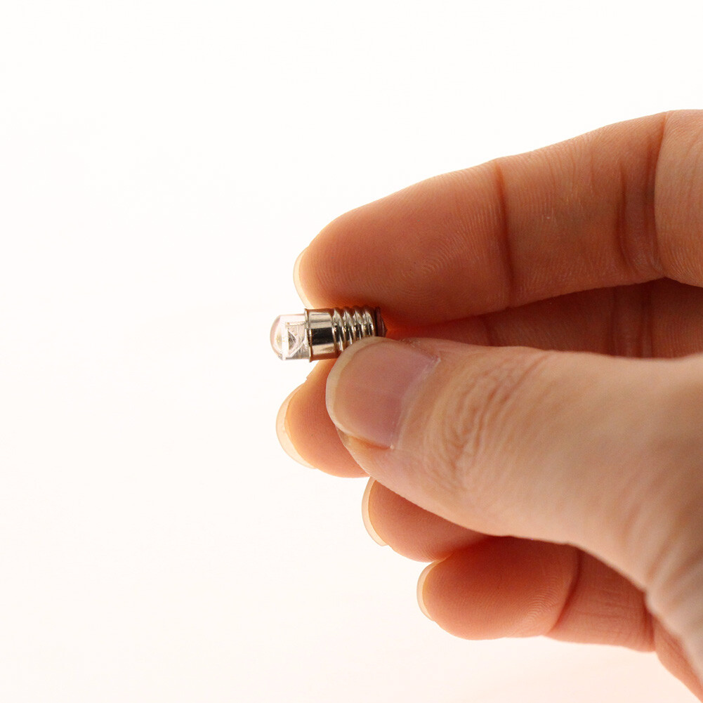 10pcs Warm White LED Screw Bulb & Stand E5 E5.5 12V-14V HO/TT/N Scale ...