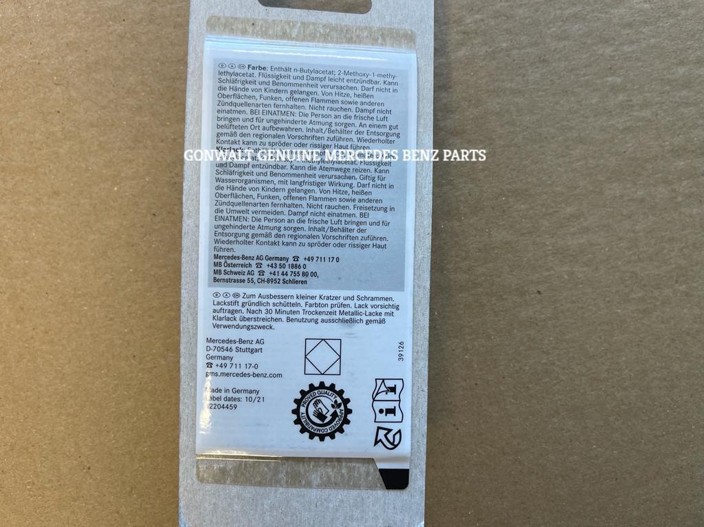 Mercedes Benz New Touch-Up Paint Stick Set Lunar Blue 5890 color 890 | eBay