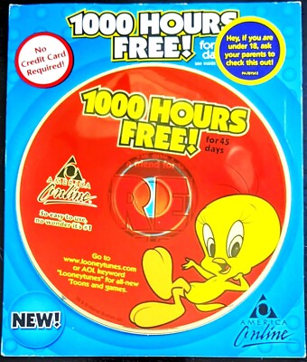 RARE America Online Collectible Program Disc Sealed, Vintage AOL CD ...