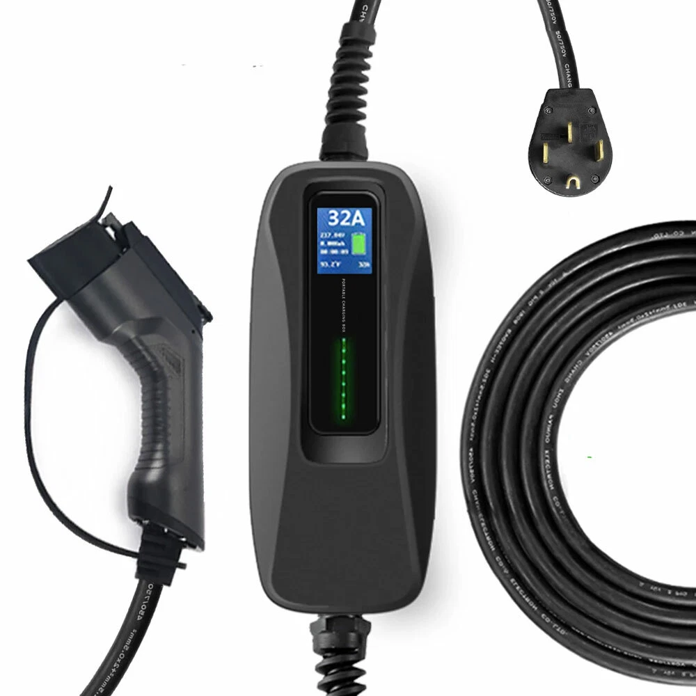 Lectron 240V 40 Amp Level EV Charger With 15ft Extension, 55% OFF