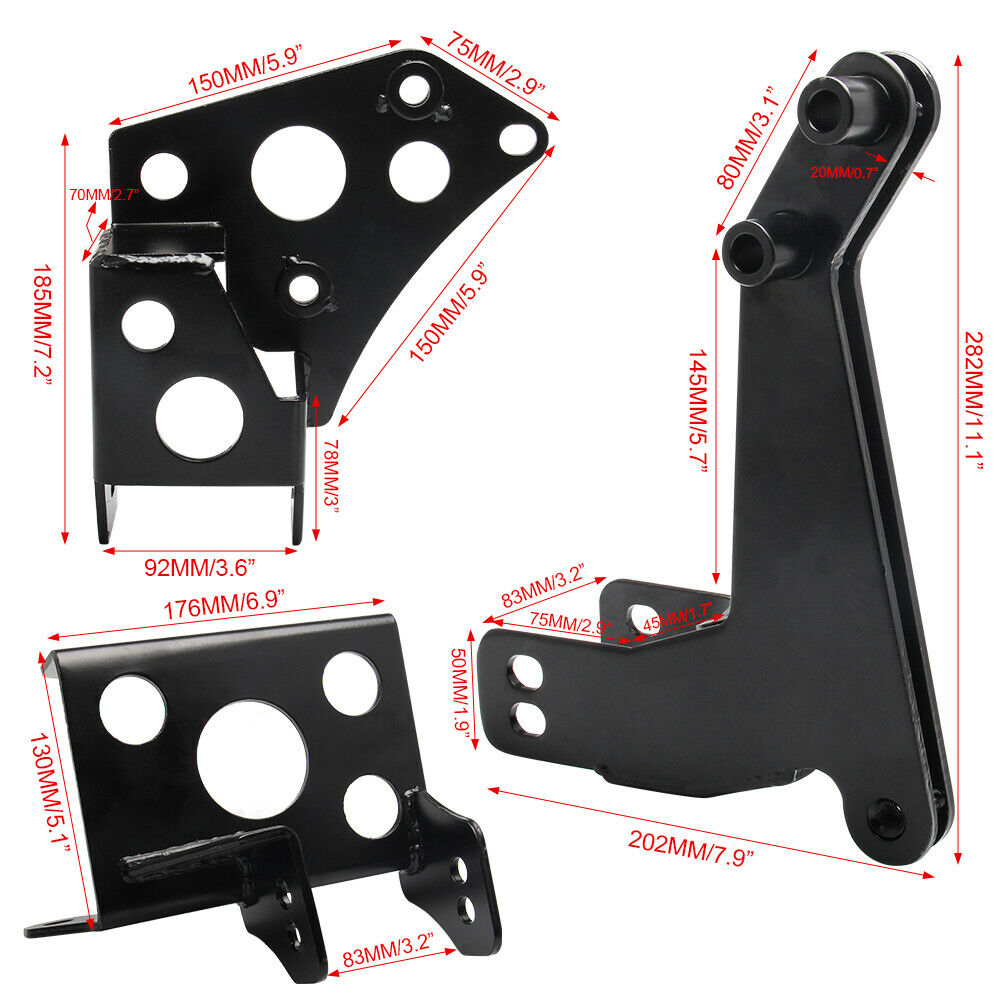 Engine Mount Bracket For 96-00 Honda Civic K20 K24 K-Series K-Swap EK ...