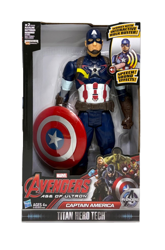 Marvel Avengers Age Of Ultron Captain America 12" Talking Figure Hasbro ...