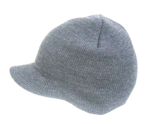 Beanie Beanies Plain GI Jeep Cap Caps Hat Visor Ski Knit Thick Warm ...