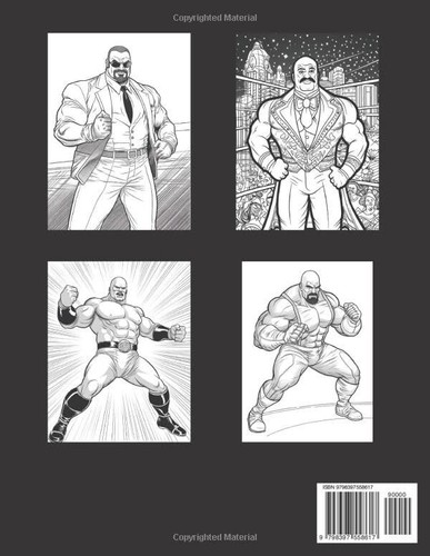 Retro Rumble Wrestler Coloring Book:fans of wrestling can enjoy 50 ...