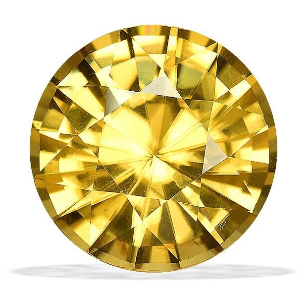 9.73ct Fine Round Yellow Zircon 100% Natural earth mined from Camb0dia | eBay
