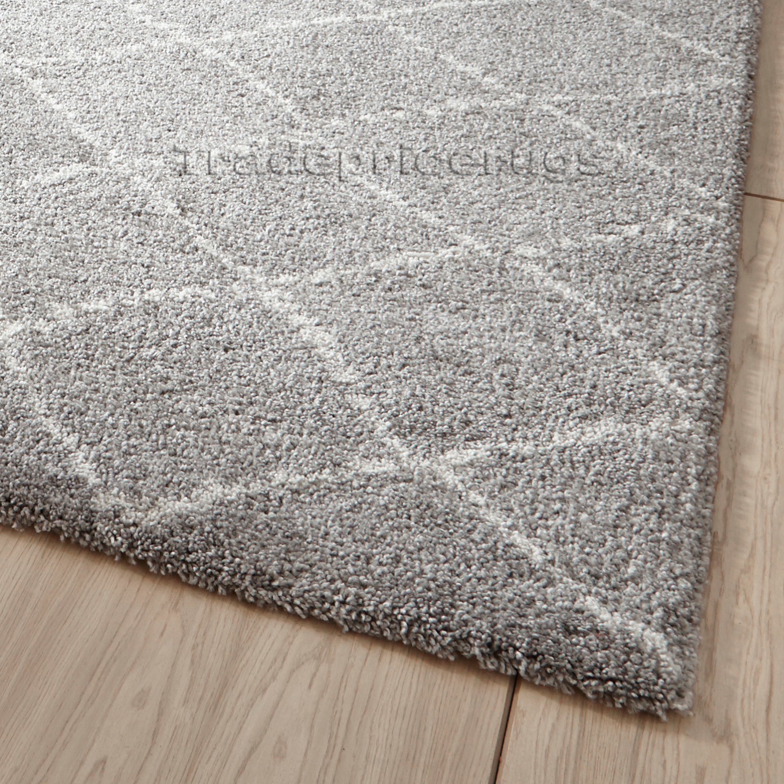 LARGE THICK SOFT MODERN SHAGGY GEOMETRIC ROYAL NOMADIC 4cm DEEP PILE ...