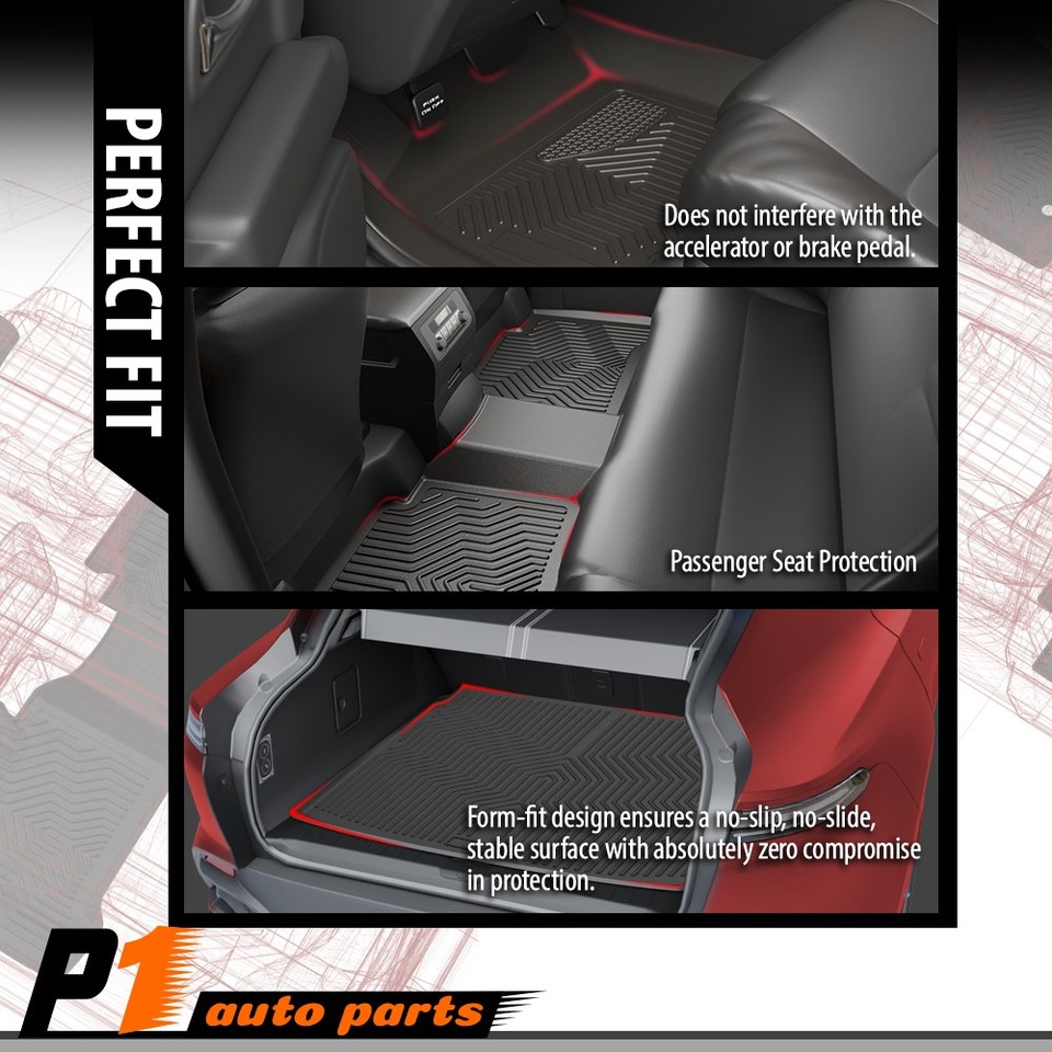 Fits 2023-2025 Lexus RX350/RX350h/RX500h All Weather TPE Floor Mats ...