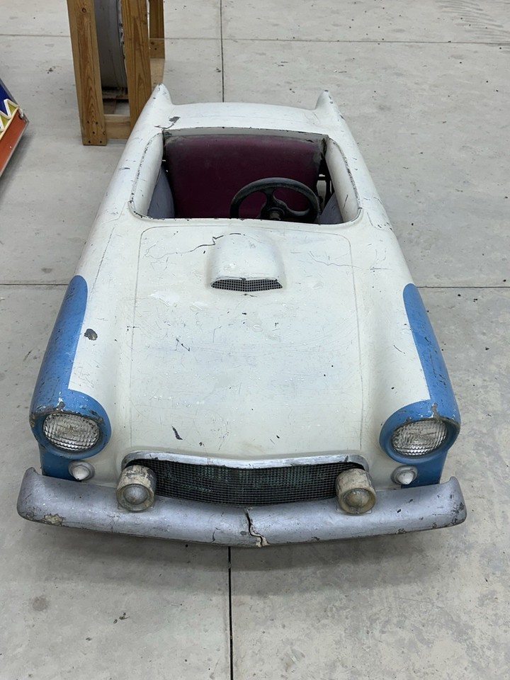 RARE ORIGINAL Vintage 1955 Ford THUNDERBIRD Power Car JR OLD T-BIRD Go ...