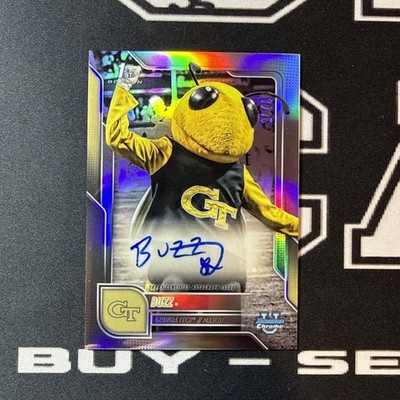2025 Bowman Chrome U Georgia Tech 1st Mascot Buzz Autograph #01/25 Very ...