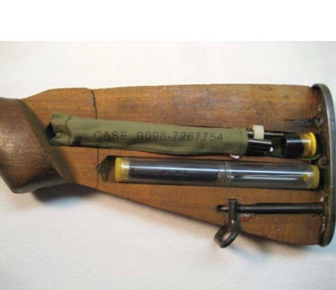 USGI 30 Cal M1 Garand 7.62 Rifle Cleaning Rod Section Pouch Green ...