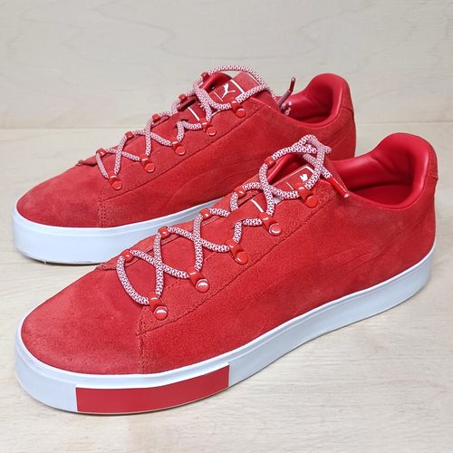 Puma Daily Paper Court Platform S Sneakers Red & White Men's 11 | eBay