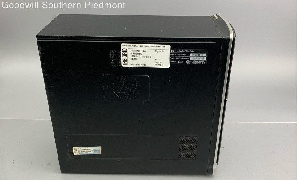 HP Pavillion P6000 AMD Athlon II X2 250 3.00 GHz 3 GB 0 GB HDD- Parts ...