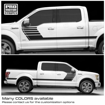 Ford F-150 2009-2024 Side Strobe Stripes Decals For F150 LX XLT Lariat ...