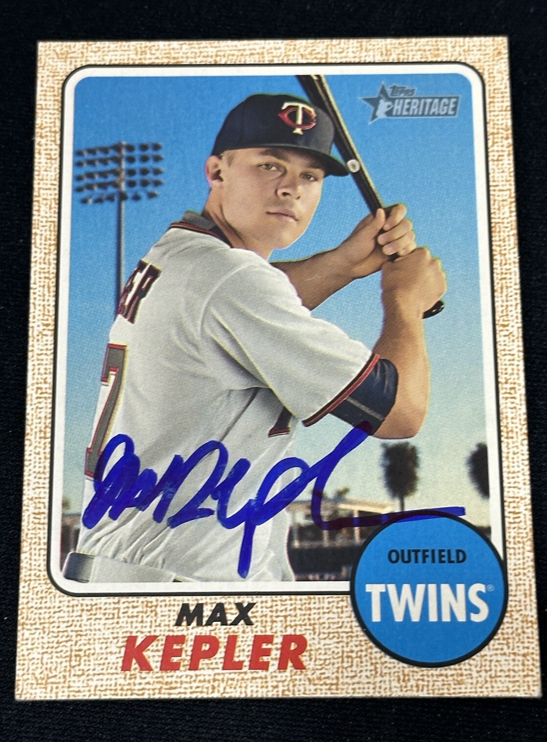 2017 Topps Heritage Signed Max Kepler Minnesota Twins #313 Autographed ...