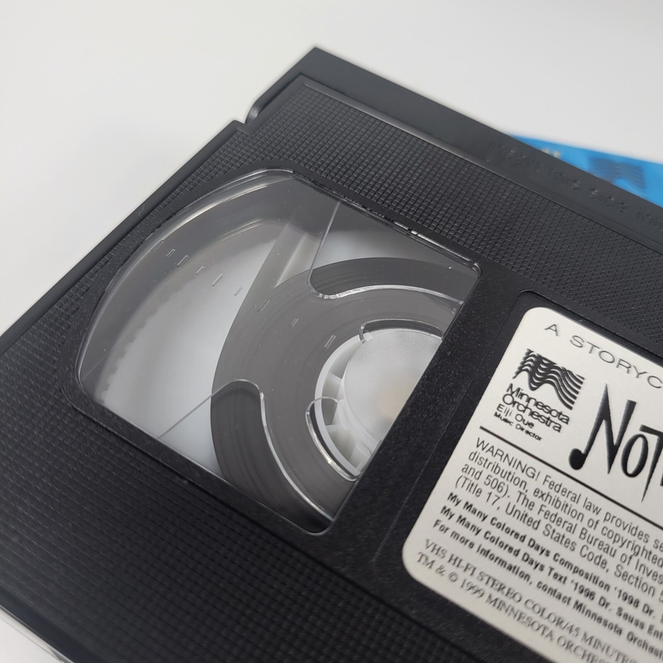 Notes Alive! Dr. Seuss’s My Many Colored Days Holly Hunter VHS Video ...