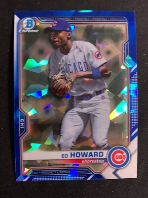 ED HOWARD #BCP-12 - 2021 BOWMAN CHROME SAPPHIRE - ROOKIE RC | eBay