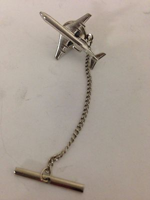 Fokker 100 C16 Jet Airliner Aircraft English Pewter Emblem Tie Pin With ...