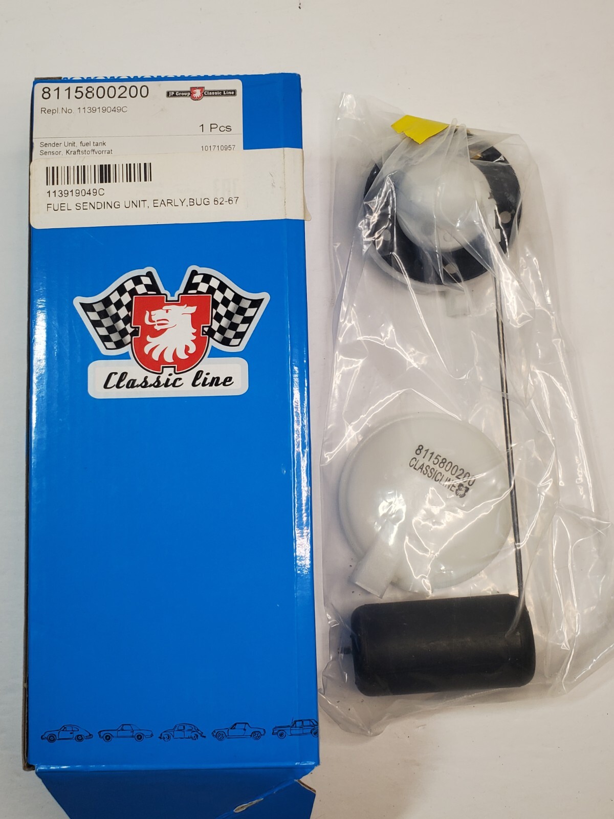 1962-1967 VW Bug Fuel Sending Unit - NEW - Classic Line 113919049C | eBay