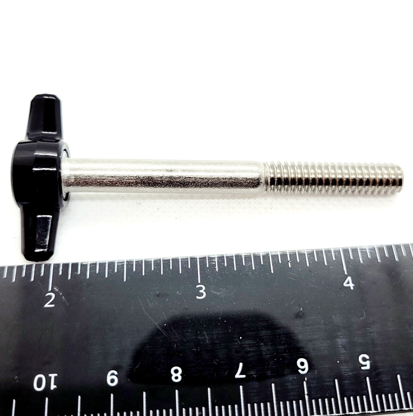 1/4-20 Thumb Screw T Bolts with Black Butterfly Plastic Tee Wing Knob ...