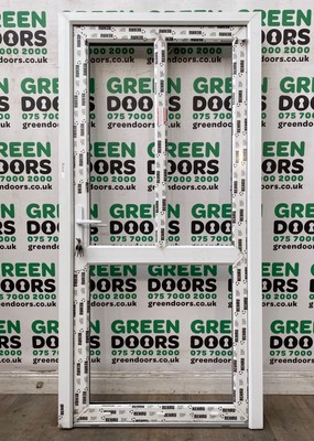 HALF PANEL BACK DOOR UPVC WHITE EXTERNAL BRAND NEW EXTERIOR PVCU REHAU ...