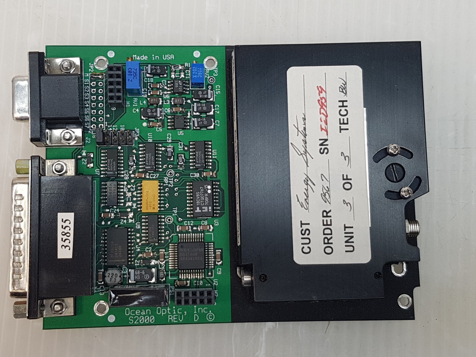 Ocean Optics S2000 Miniature Fiber Optic Spectrometer S 2000 ...