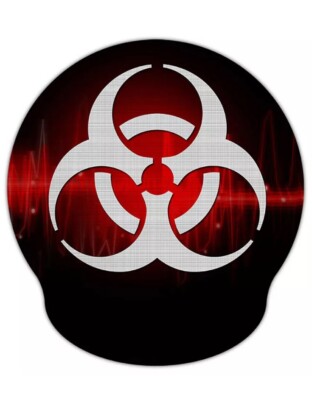 BioHazard Gaming Mouse Pad Wrist Rest Support Non-Slip Base, Durable ...
