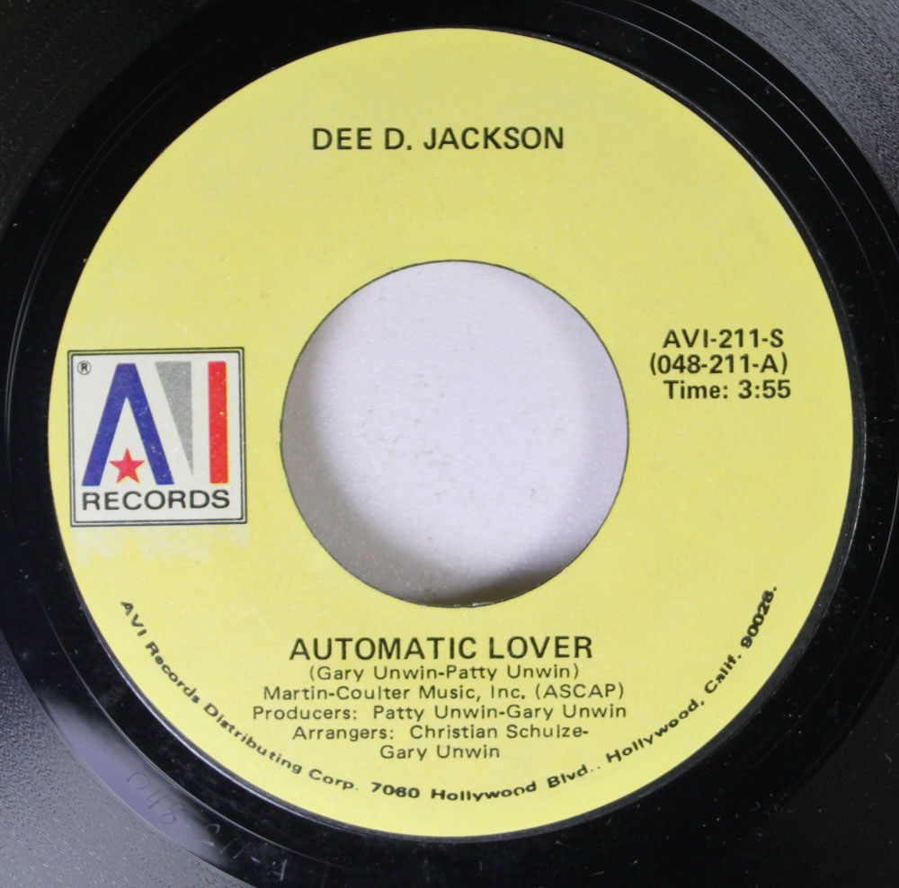 Northern Soul Unplayed 45 Dee D Jackson - Automatic Lover / Didn'T ...