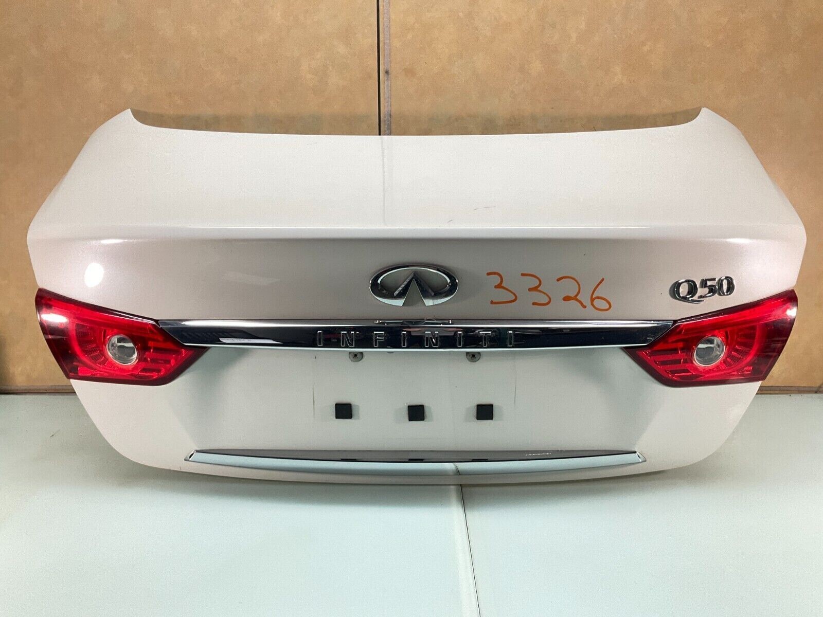 ⭐ 16-17 Infiniti Q50 Exterior Rear Trunk Lid/Tailgate/Liftgate Deck OEM ...