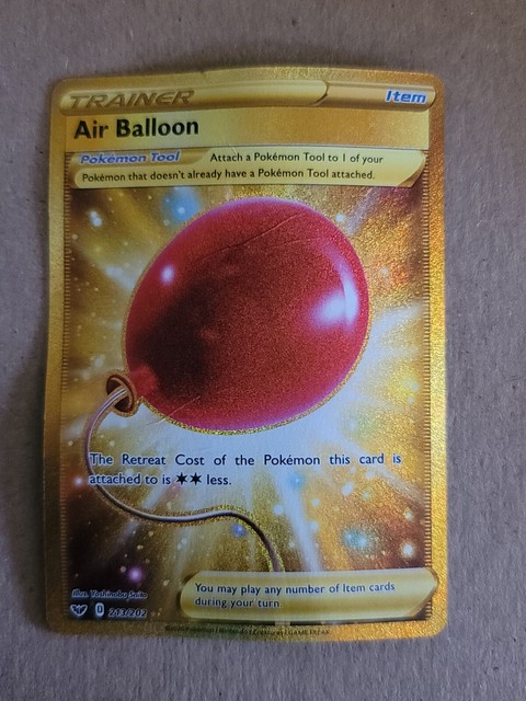 Pokémon TCG Air Balloon Sword & Shield Base Set 213/202 Holo Secret ...