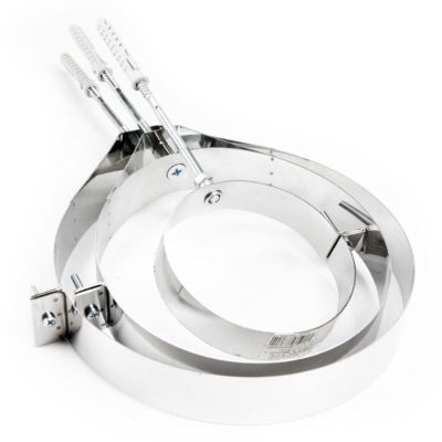 Chimney Flue Wall Support Clamp With Screw Ø80-250mm, Stainless Steel ...