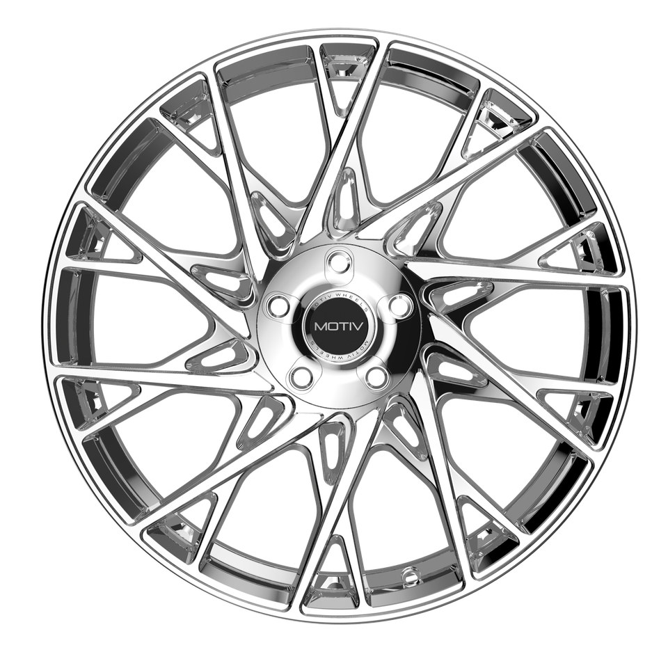 Motiv Wheels 430C Maestro 17x7.5 +40 Chrome 5X112 5x114.3 (QTY 1 ...