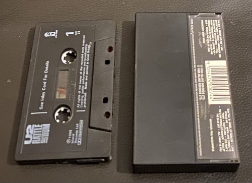 U2: RATTLE AND HUM TAPE AUDIO CASSETTE LP + 8 PAGE INNER EX CONDITION ...