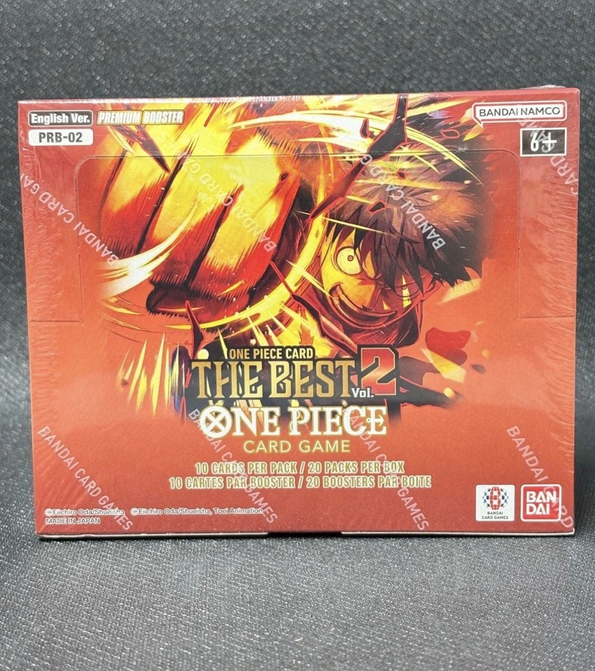 Bandai One Piece TCG The Best Vol.2 PRB-02 Premium Booster Display Box ...