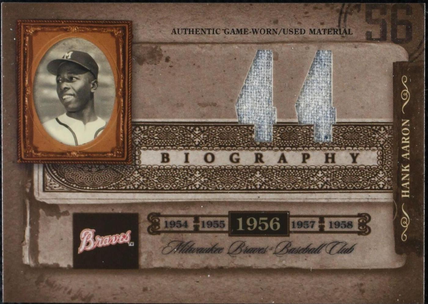 2005 Donruss Biography - Hank Aaron Career Home Run Hank Aaron #44 ...