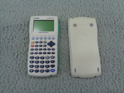 Casio Model fx-9750G PLUS Power Graphic Calculator Aqua Green Tested ...