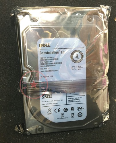 DELL 2TB 7.2K RPM 3.5" SAS HARD DRIVE ST2000NM0001 Hard Drive | eBay