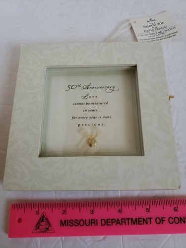 Lot of 2 New 50th Anniversary Frames Hallmark/Enesco Shadow Box | eBay
