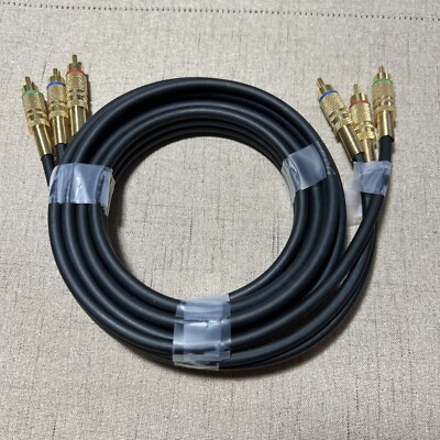 6 Ft Composite Audio Video A/V AV Cable for TV DVD VCR & More - 3 prong ...