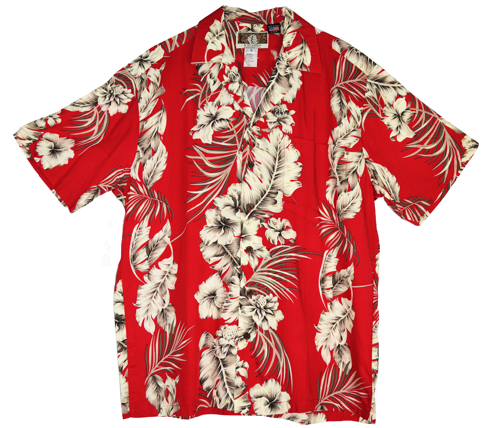 RJC Mens Fern Leaf Garden Rayon Shirt | eBay