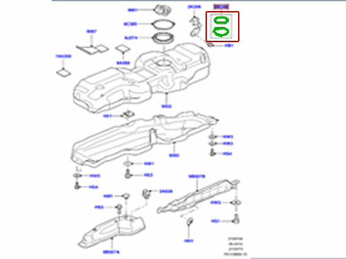LAND ROVER FUEL TANK 0 RING LR3 LR4 RANGE ROVER SPORT 05-13 NEW ...