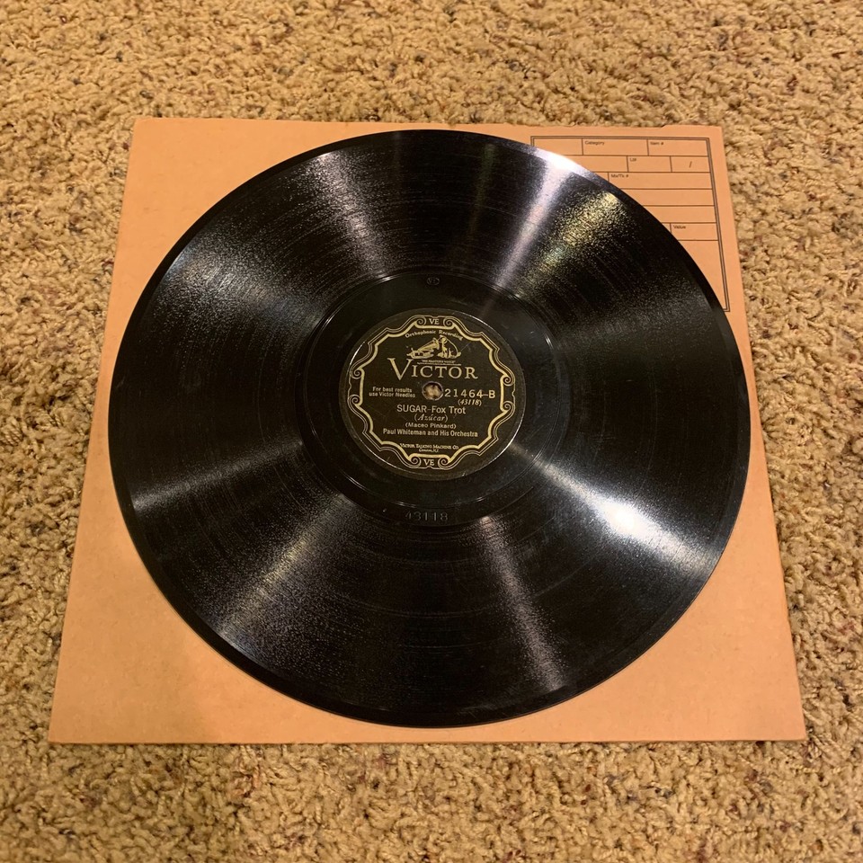 78 RPM Record Paul Whiteman Ain't No Sweet Man Hot Jazz Bix Victor ...