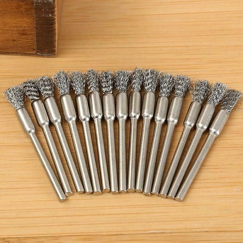 15Pcs Wire Brush Stainless Steel Bristles Pen Style Prep Sanding Brush ...