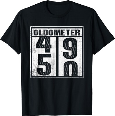 50th Birthday Funny Gift Men Women Oldometer 49-50 Shirts Gifts Unisex ...