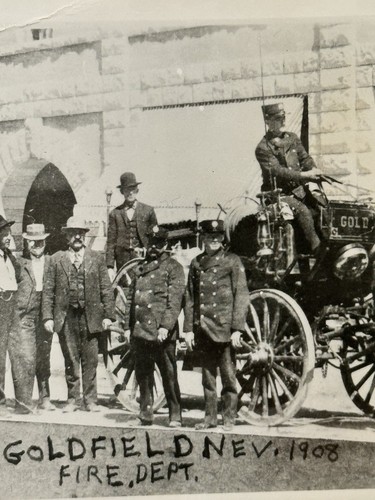 1908 RPPC Goldfield Nevada Fire Dept Brigade | eBay