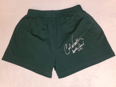 CARL WEATHERS APOLLO CREED SIGNED ROCKY GREEN SHORTS THERE IS NO ...