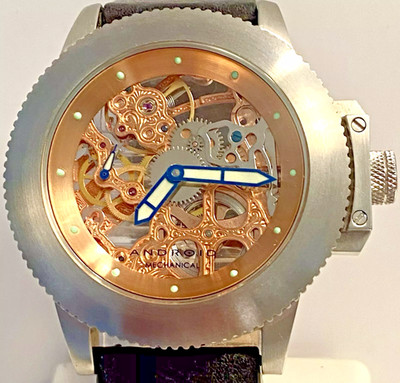ANDROID 9211 ROSE SKELETON MECHANICAL MOVEMENT 18 JEWELS | eBay