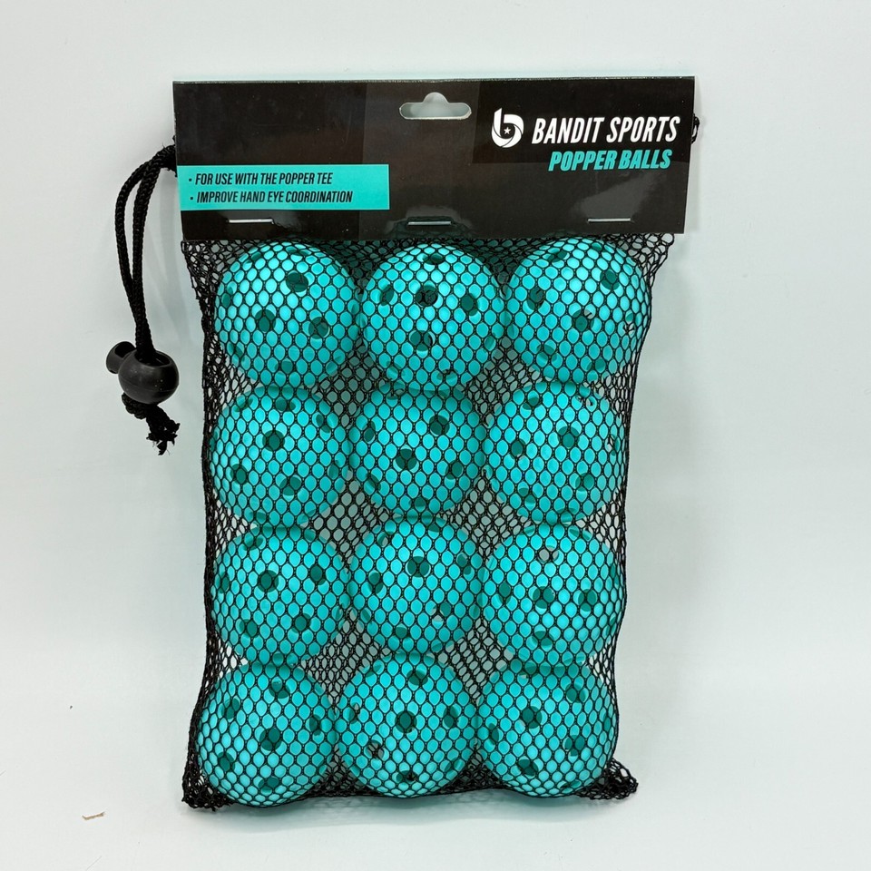 Mini Popper Tee Balls 12 Plastic Training Baseballs 1.5" Soft Impact ...
