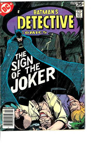 Detective 476 Joker Batman VG+ 1978 Glossy | eBay