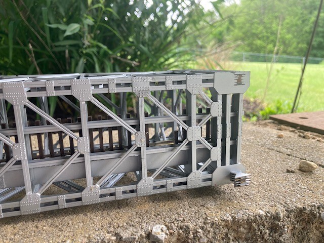 Square Howe Truss Steel Bridge (Box Girder) HO 1:87 Brass Handmade | eBay