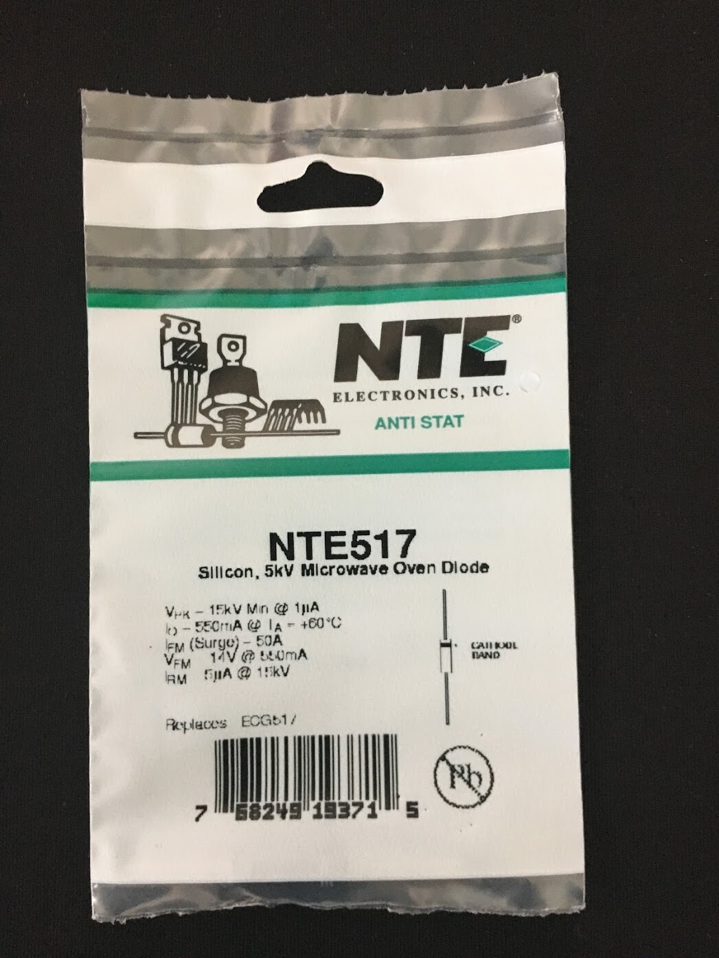 NTE517 - Silicon, 5kV Microwave Oven Diode | eBay